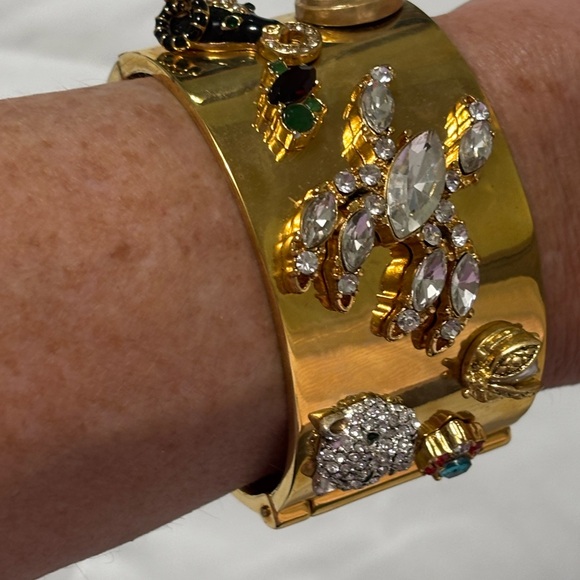 CAbi | Jewelry | Cabi Secret Garden Cuff Bracelet With Crystal Accents ...